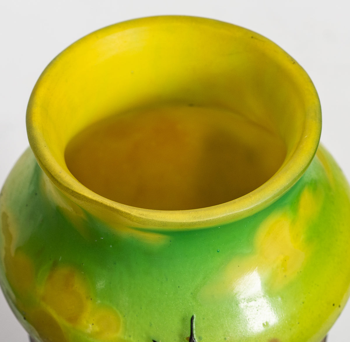 Daum Nancy cameo Glass Vase, France, circa 1900-10 decorated with anci ...