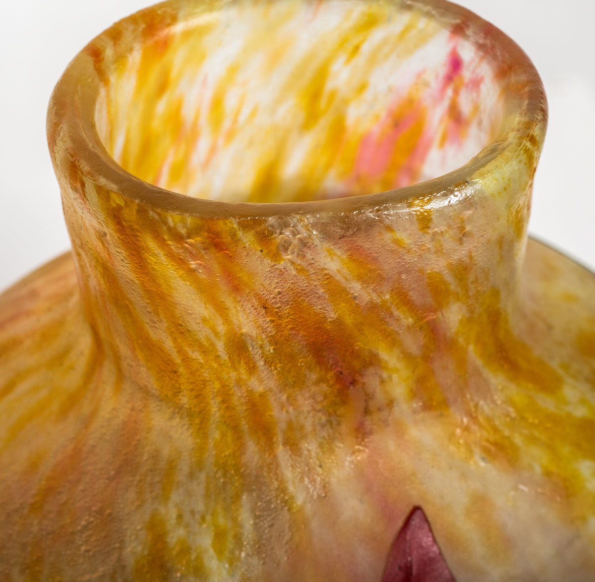 ƒrom The Pinhass Collection Daum Nancy Wheel-Carved Cameo Glass Vase ...